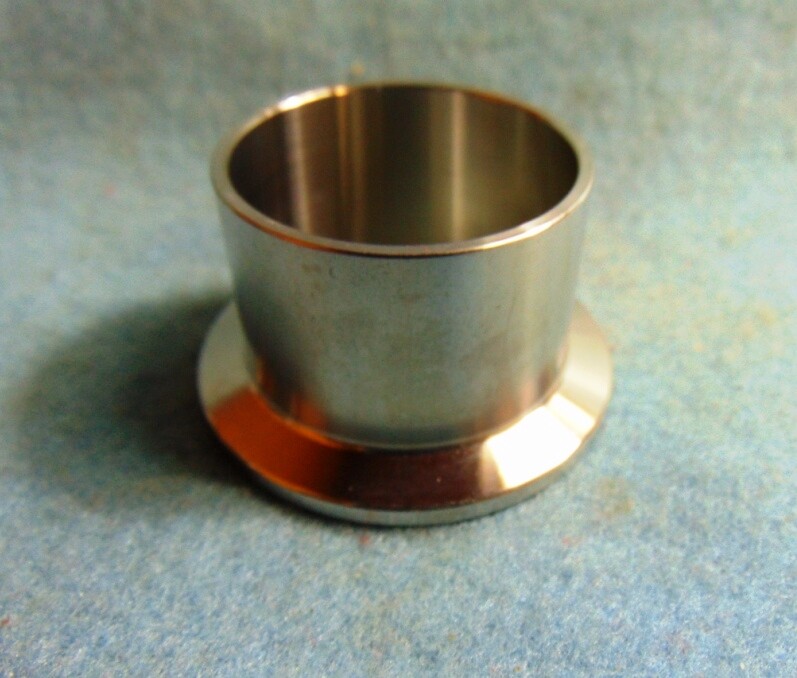 DIXON SS SANITARY BUTT WELD FERRULE L14AM7-G150, SS 304 2" OD FLANGED ...
