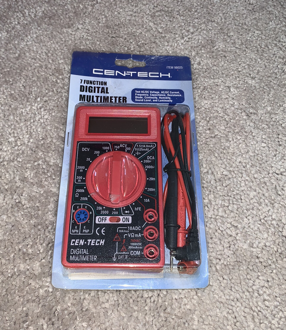 Cen-Tech 7 Function Digital Multimeter Tester New in Package | eBay