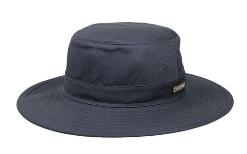 New Stetson Men Blue Boonie Hat L or XL Wide Brim Sun Shady Beach Golf ...