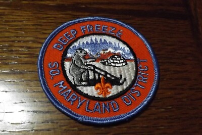 BOY SCOUT PATCH GAUZE BACK SOUTH MARYLAND DISTRICT DEEP FREEZE | eBay