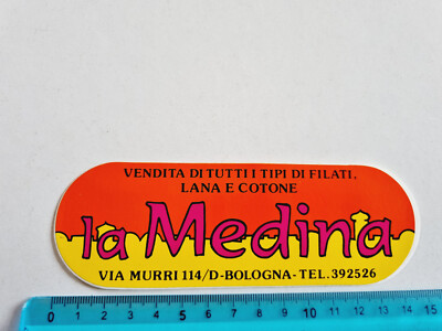 Adhesive The Medina Bologna Sticker Autocollant Adhesive Vintage 80s ...
