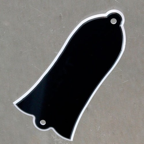 NEW 2-ply Plain Black Bell Truss Rod Cover for Gibson SG/Les Paul/Bass ...