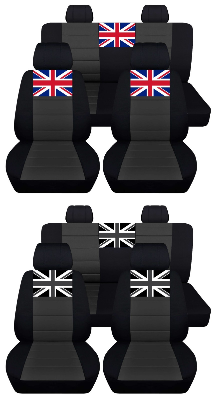 Car Seat Covers Mini Cooper 2000-2015 Personalized Design Charcoal ABF ...