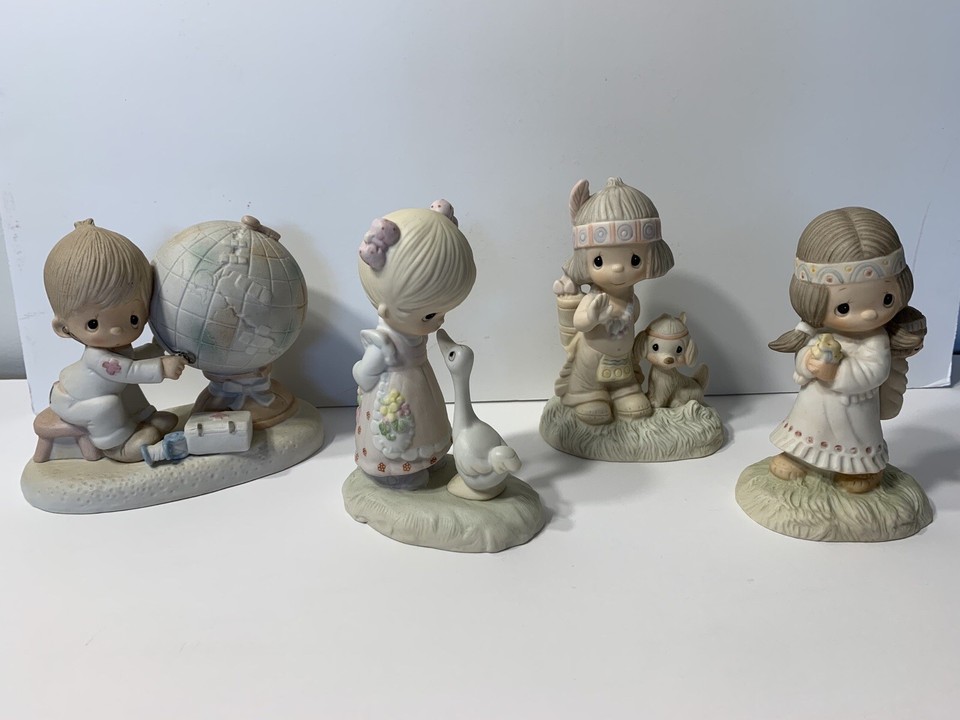 Precious Moments 21 Original Comp Set w/ 7 No Mark + God Loveth a ...