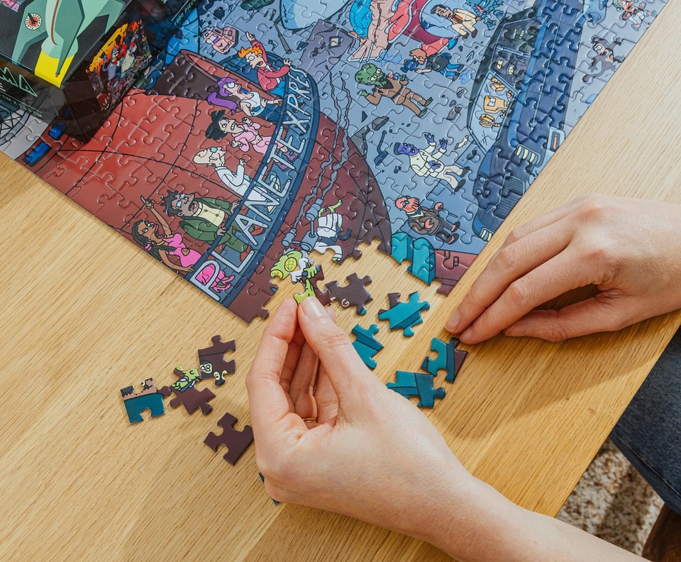 Futurama Bender vs. Zoidberg 1000-Piece Jigsaw Puzzle Toynk Exclusive | eBay UK