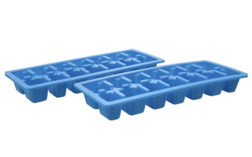 Easy Release Plastic Ice Cube Tray Pack of 2 ~ Blue Brand New Set ...