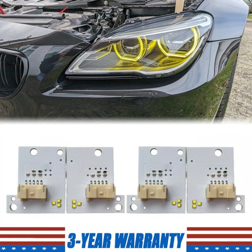 Yellow Angel Eye DRL Boards For BMW M6 6 Series F06 F12 F13 LCI LED ...