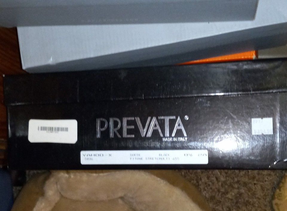 Prevata Genuine Leather & Suede High Heels Boots Sz 8.5 MSRP $395, Made ...
