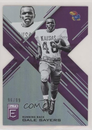 2017 Panini Elite Draft Picks - Gale Sayers #40 Status Purple Die-Cut ...
