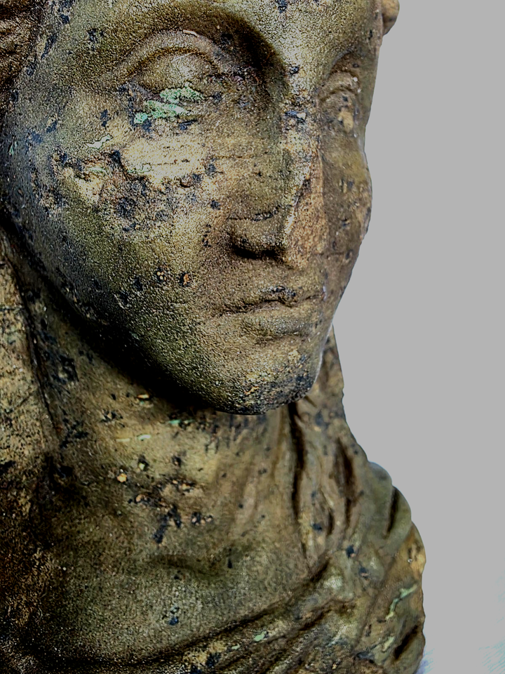 300 BC Ancient Greek Roman PURE NATURAL Marble Bust Goddess Demeter ...