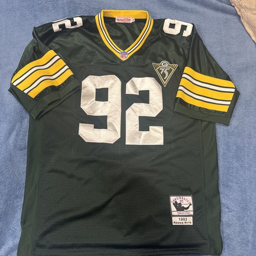 100% Authentic Reggie White Mitchell Ness 1993 Packers Jersey Size 52 ...