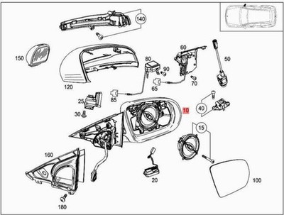 Genuine MERCEDES S205 W205 C-CLASS W205 Mirror frame 2058100605 | eBay