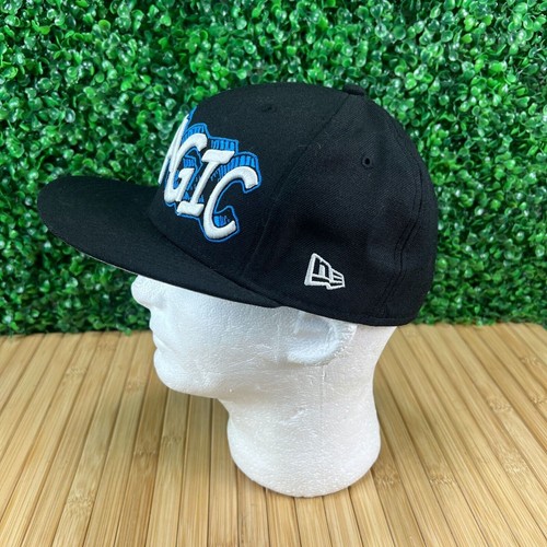 New Era NBA Orlando Magic Fitted Hat Sz 7 1/8 Raised Letters Hardwood ...