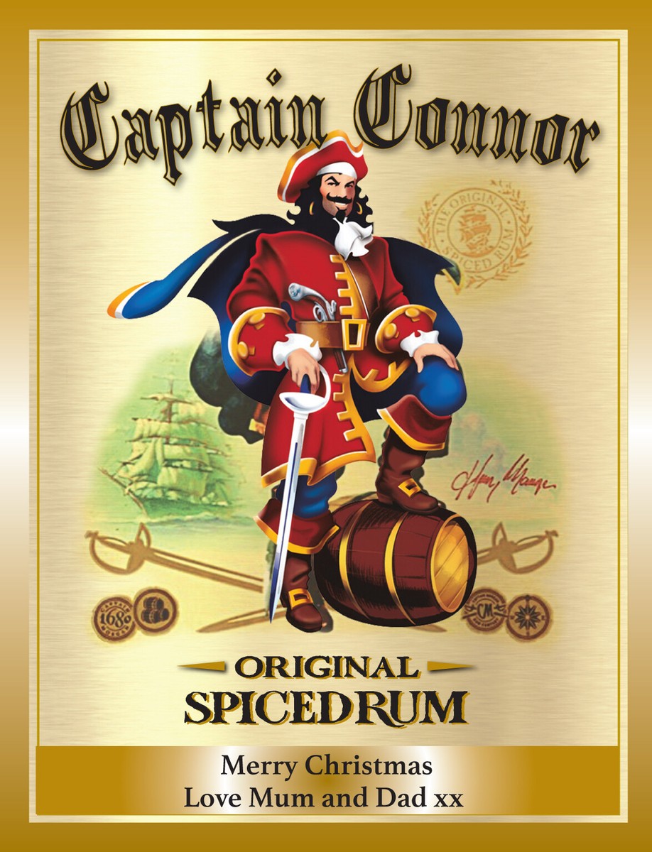 Captain Morgan Spiced Rum Label