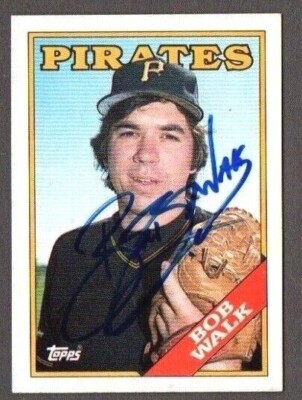 Bob Walk 1988 Topps authentic autographed card Pirates | eBay