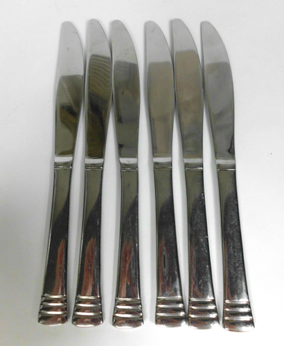 Cambridge Codie Stainless Flatware Dinner Knives Knife 8.5 Inch Ribbed ...