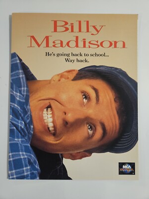 1995 Billy Madison VHS Release Video Store Owner Promo Sell Sheet Adam ...