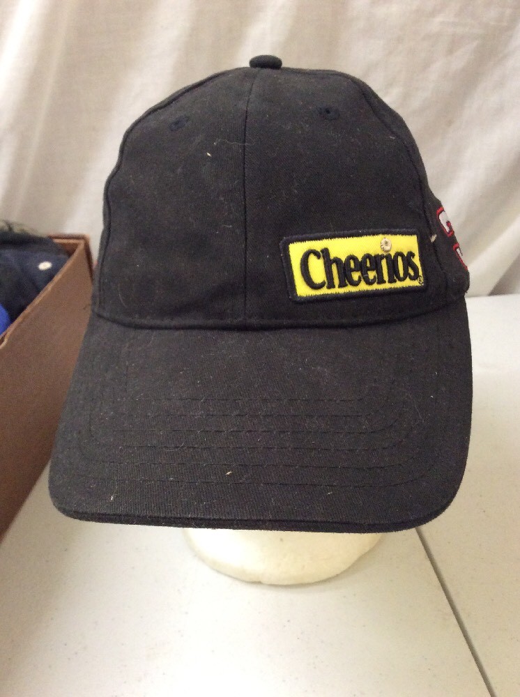 trucker hat baseball cap Vintage Hook And Loop CHEERIOS NASCAR 33 RCR ...
