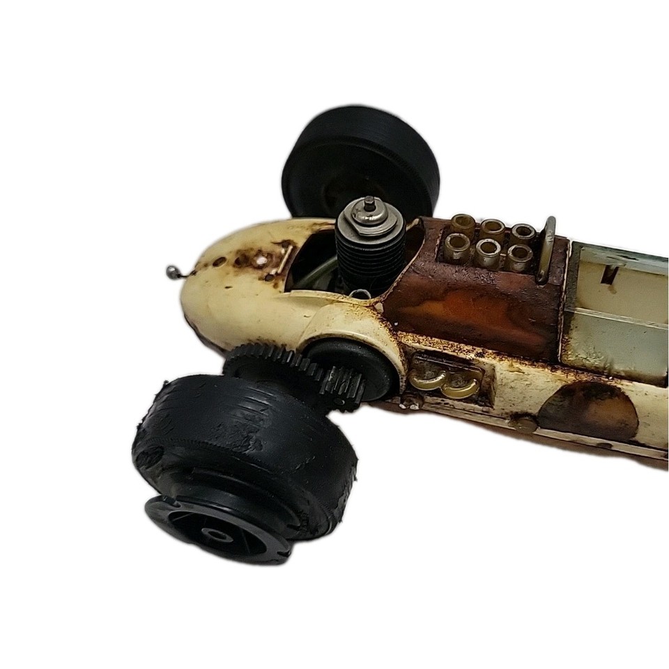 Vintage TESTORS Gas Powered Tether Car Indy 500 White Race Parts Only ...