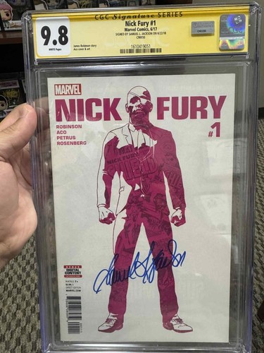 CGC Signature Series 9.8 Marvel Nick Fury #1 Comic Signed by Samuel L ...