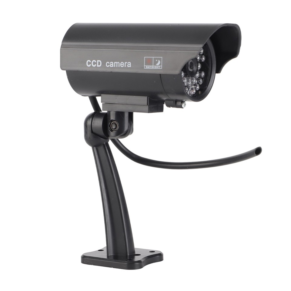 Dummy Camera Cctv Security Surveillance Cam Simulation Red Ir Led ...