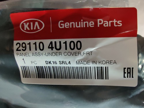 Genuine OEM Kia 29110 4U100 Engine Under Cover Front Splash Shield 11 ...