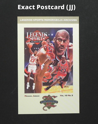Michael Jordan 2002 Legends Artwork Postcard Card H84 LSM 01/02 _ Exact ...