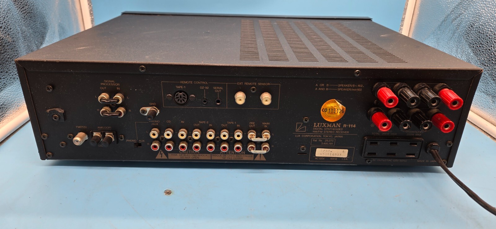 Luxman R-114 Vintage Stereo Receiver No Remote - Tested! | eBay