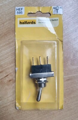 Halfords Toggle Switch On/Off Metal Heavy Duty Non Illuminated (HEF595 ...