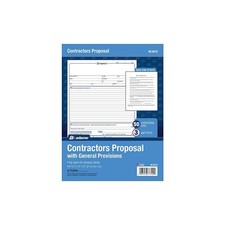 ABF NC3819 Adams 3-part Carbonless Contractors Proposal Forms Abfnc3819 ...