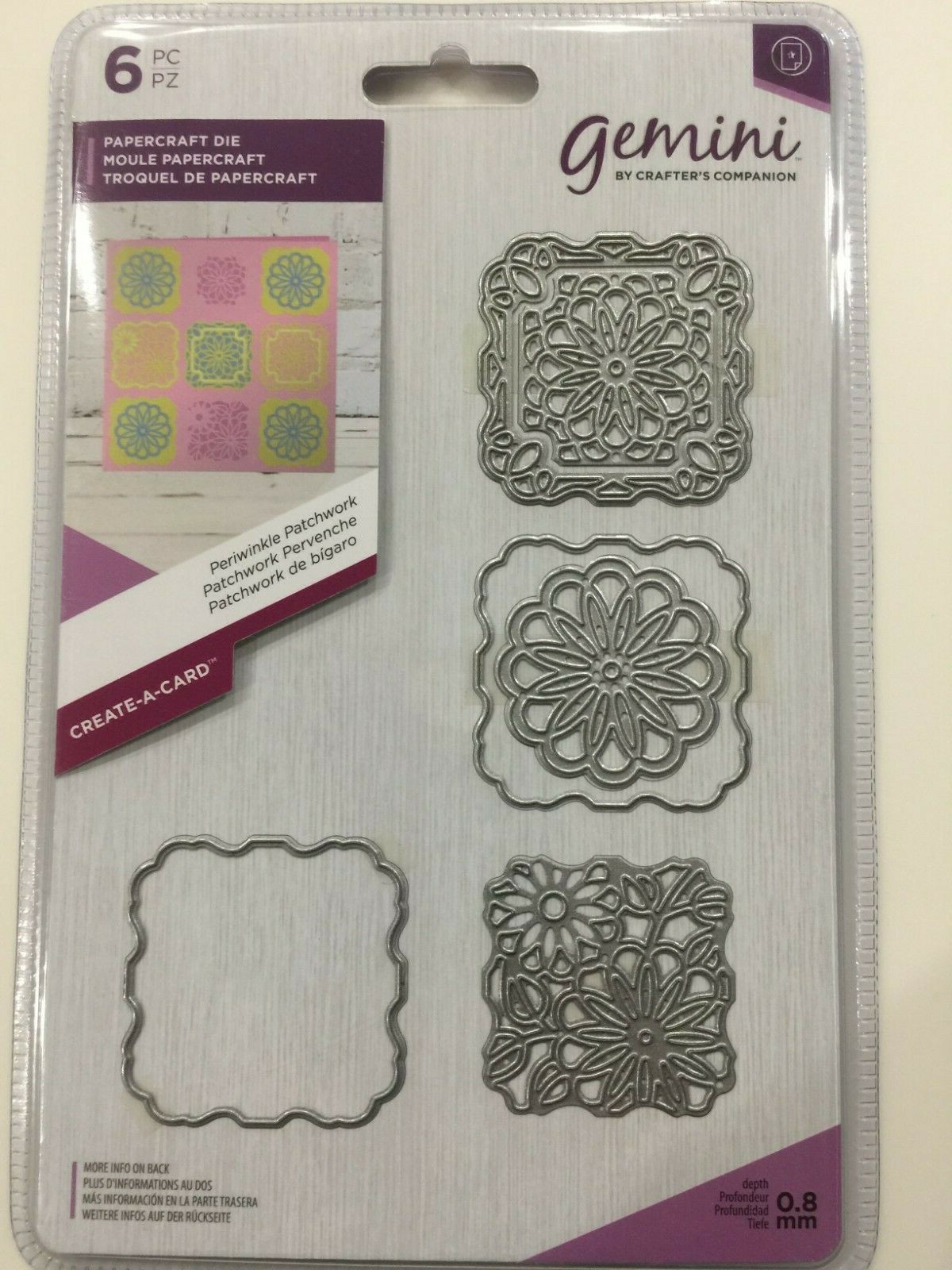 Crafter's Companion - CREATE-A-CARD Patchwork Dies- Periwinkle ...