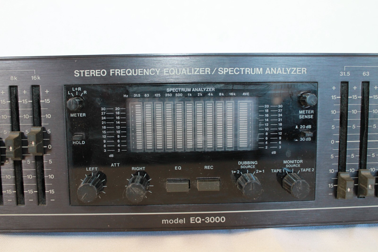 BSR Model EQ-3000 Stereo Frequency Equalizer Spectrum Analyzer ...