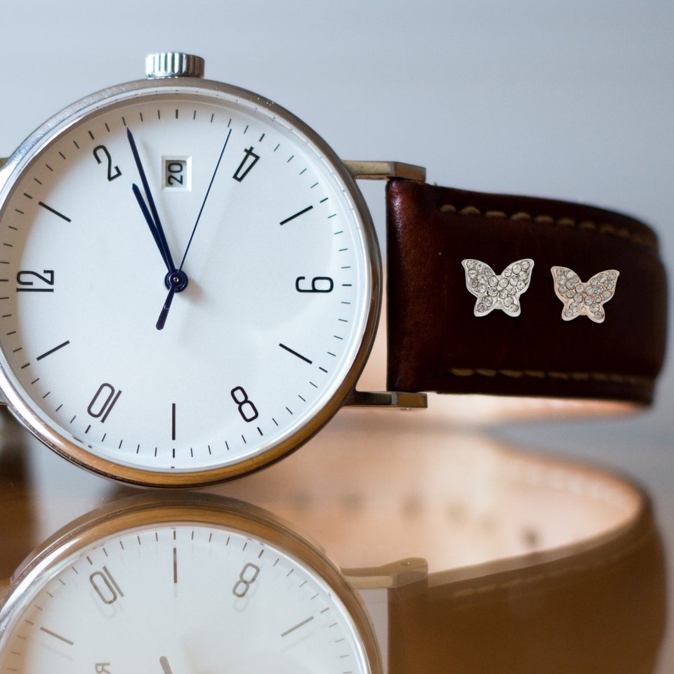 3 Pcs Rhinestone Beaded Watch Bands Connector Exquisite Watchband Nail ...