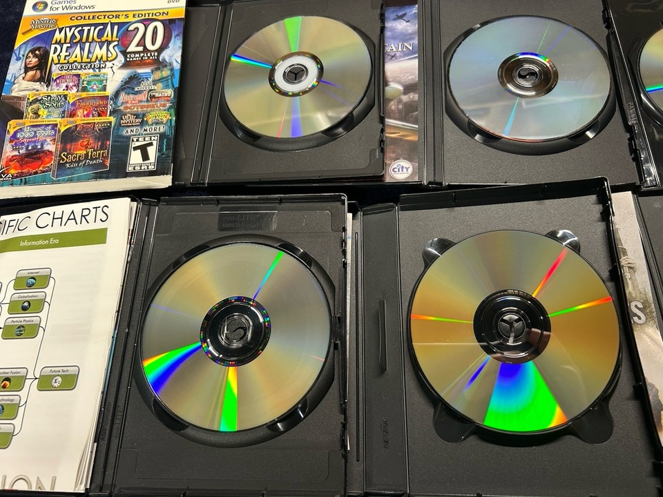 Lot Of 17 Various Vintage PC CD ROM Computer Video Games Good Shape ...