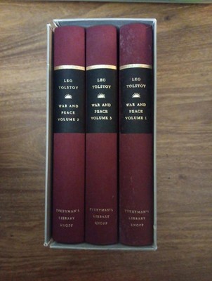 War and Peace : 3-Volume Boxed Set Everyman Library | eBay