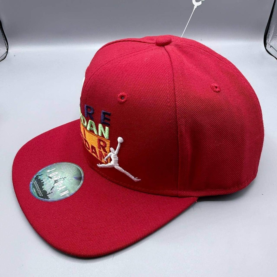 Air Jordan Hat Men Red Green Hare Embroidered Logo Jumpman Snap Back ...