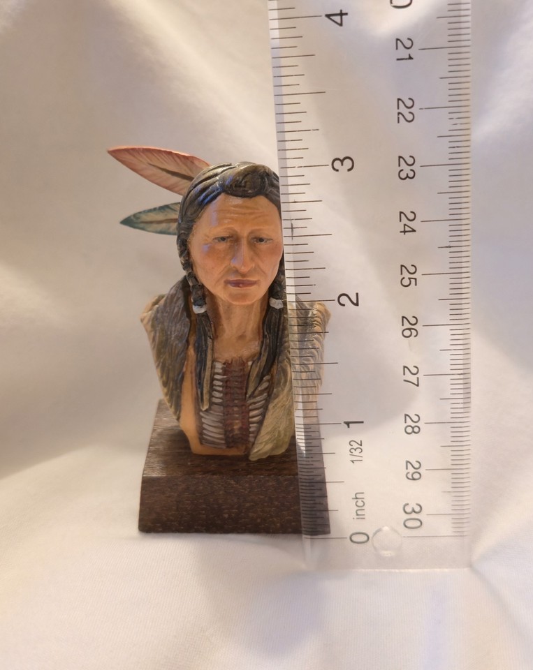 Kiowa Brave ANRI Limited Figurine Early West 251/2500 ITALY Edward Rohn ...