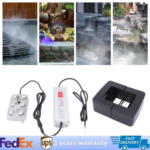 110V 6-Head Ultrasonic Mist Maker Fogger Air Humidifier Atomizer w ...