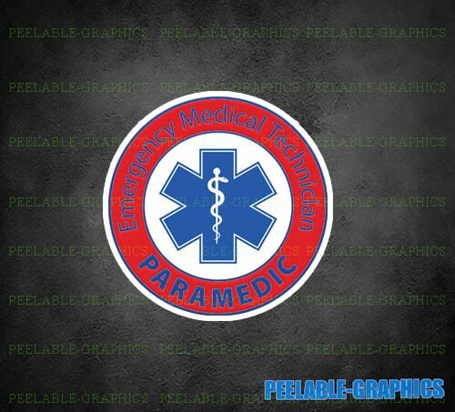 Paramedic Decal Sticker Helmet Hard Hat Toolbox Bumper Tablet Safety ...