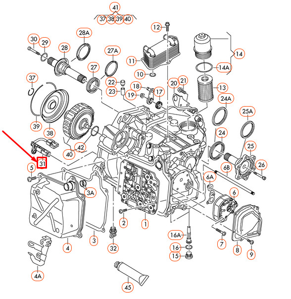 NEW AUDI A3 8P SPEED SENSOR WITH TEMPERATURE SENSOR 02E927321B 02E-927 ...