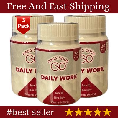 (3 Packs) Daily Work Pills *** Brand New and Sealed, by Daily Dous ...