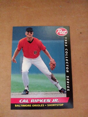 1993 Post collector series ~lot 15 of Cal Ripken Jr Baseball Card #9 of ...