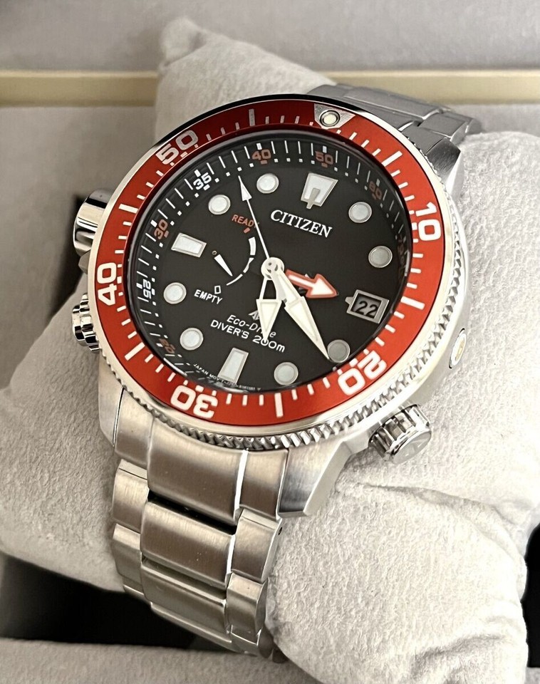 Citizen Promaster Aqualand BN2039-59E Eco-Drive Alarm 200M Diver Men ...