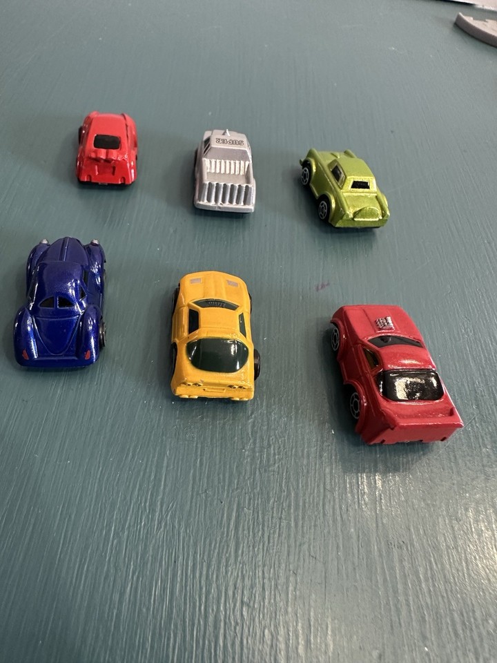 Sona Diecast Toy Car Lot 6pcs 50mm Assorted Colors Red Silver Green ...