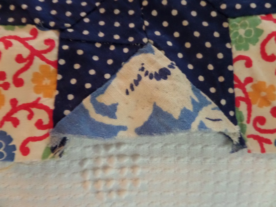 Vtg 37 Handstitched quilt blocks feedsack cotton Blocks 8x10 ...