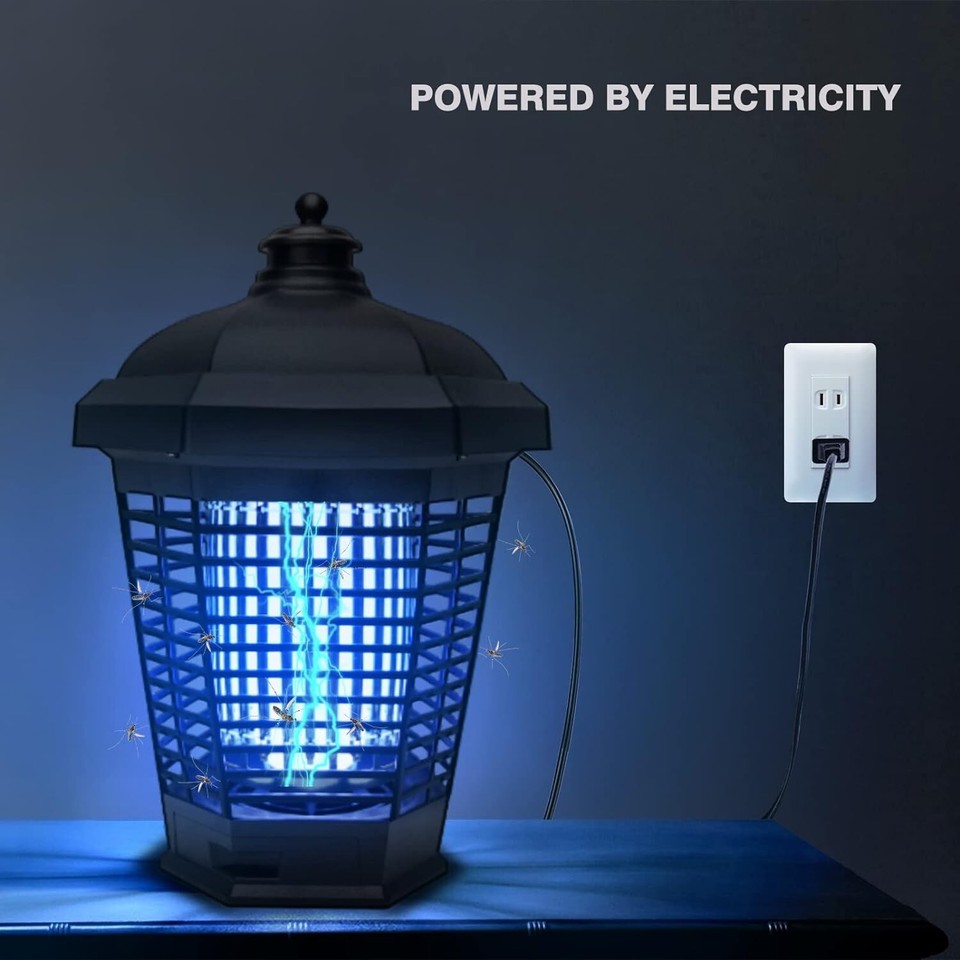 Bug Zapper Indoor Outdoor Electric Insect Fly Mosquito Zapper-18w UV ...