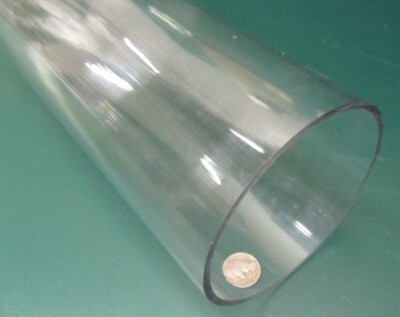 Polycarbonate Lexan Clear Tube / Tubing 4.25" x 4.00" (4 1/4" x 4.0 ...