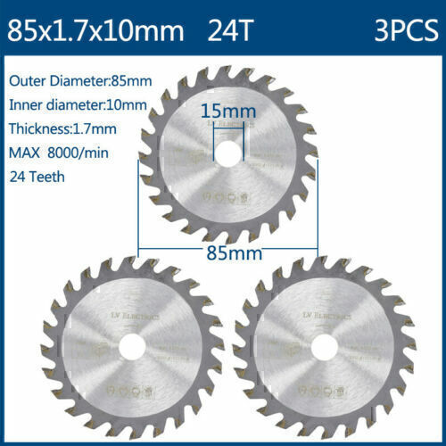 85mm Circular Mini Saw Blade Set For Makita Tools Saws Cut Wood Plastic ...