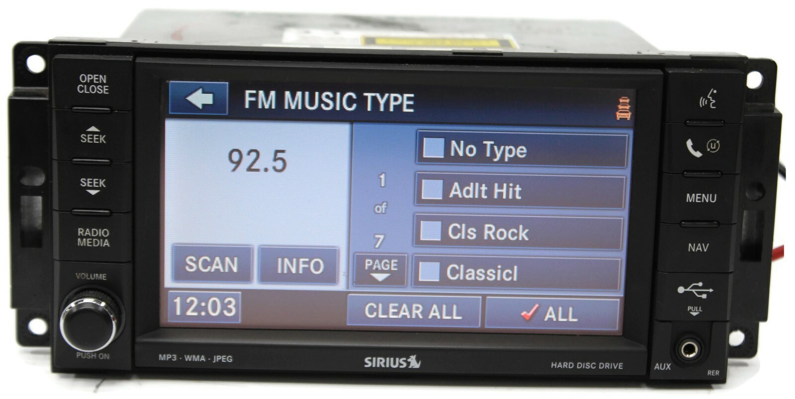 2011-2013 Jeep Dodge RER MyGig LOW Speed Navi Radio Cd Player ...