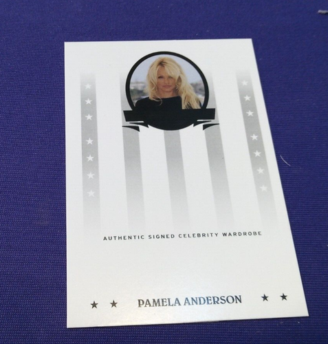 2012 LEAF PAMELA ANDERSON DRESSING ROOM WARDROBE AUTO NO AUTOGRAPH ...